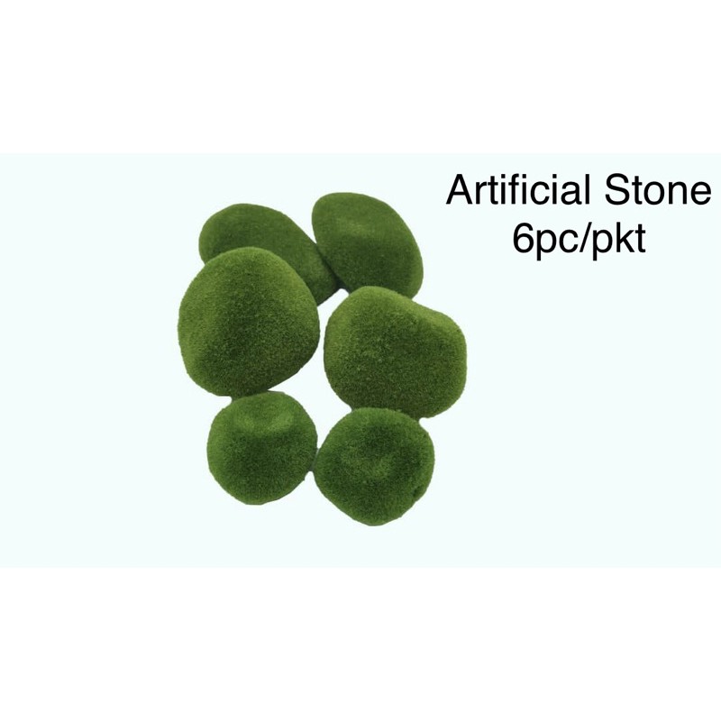 Artificial Moss Stone/ Artificial Flower Moss/ Craft Glue/ Batu /Lumut ...