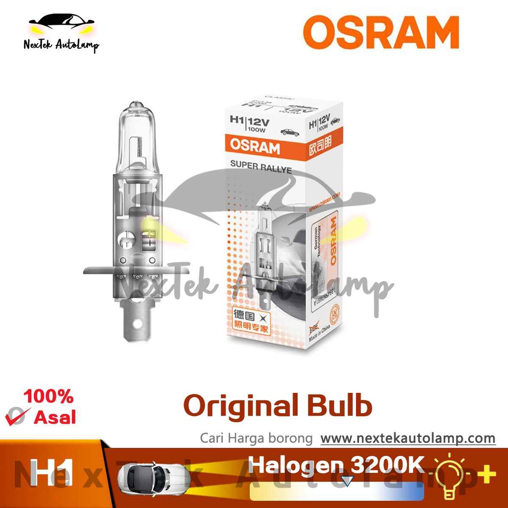OSRAM Super Rallye H1 Yellow Wattage Headlight for Maximum Visibility ...