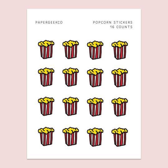 Mano Thinking Popcorn Stickers INS Planner Sticker Fashion Design ...