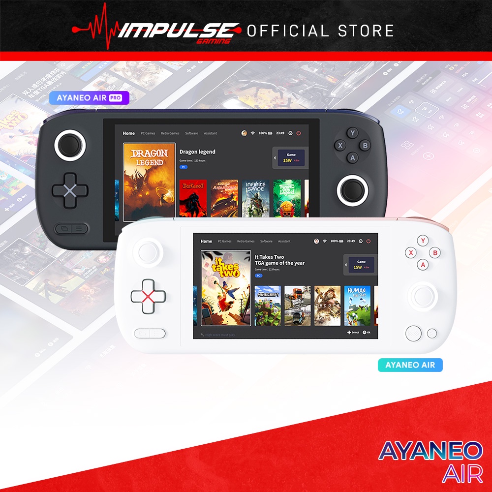 AYANEO Air Ultra-light & Thin OLED Windows Gaming Handheld Console ...