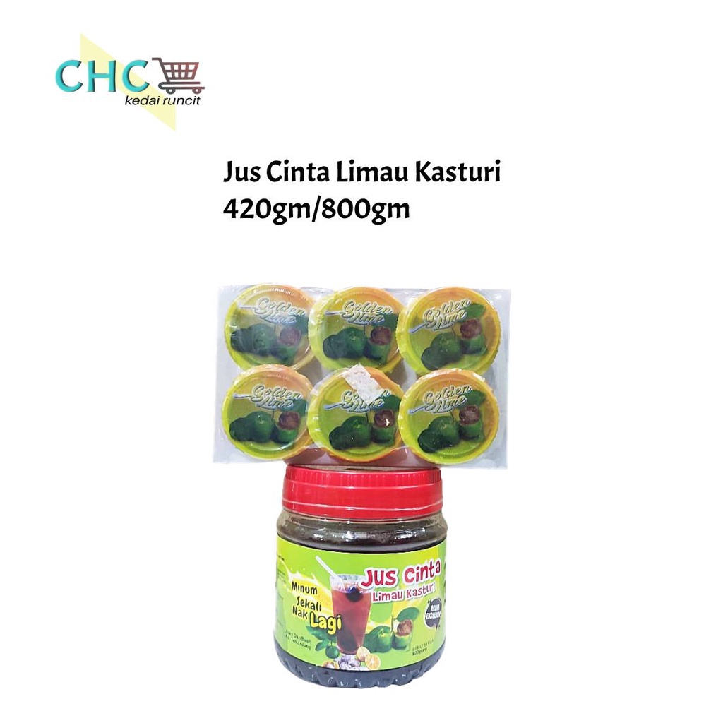 Jus Cinta Limau Kasturi 420gm (6 small capsules)/ 800gm (1 bottle ...