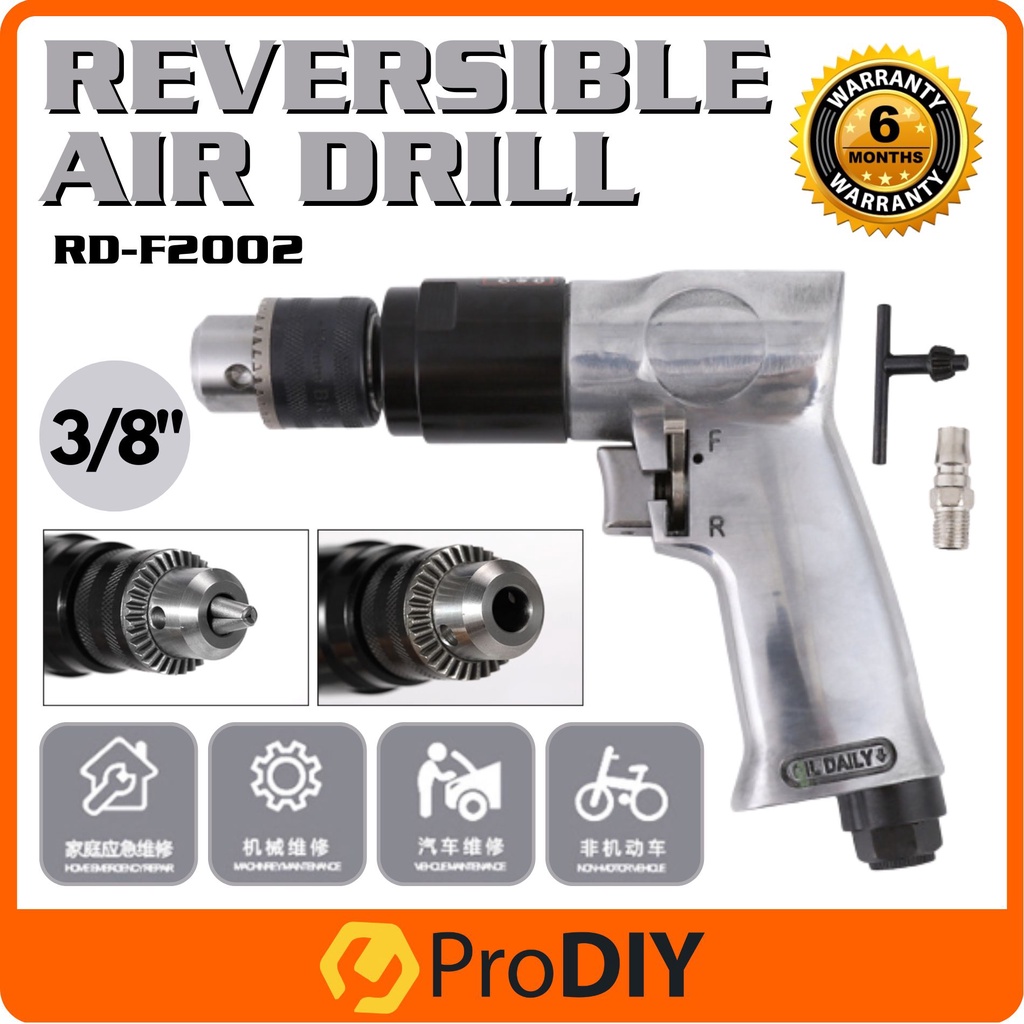 3/8" Reversible Drill Air Drill Drilling Machine Penebuk Lubang Penebuk Dinding Drilling Machine ...