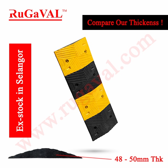 Road Hump 1000 - Centre, Size: 1000mm L x 350mm W x 50mm Thk & 40MM ...