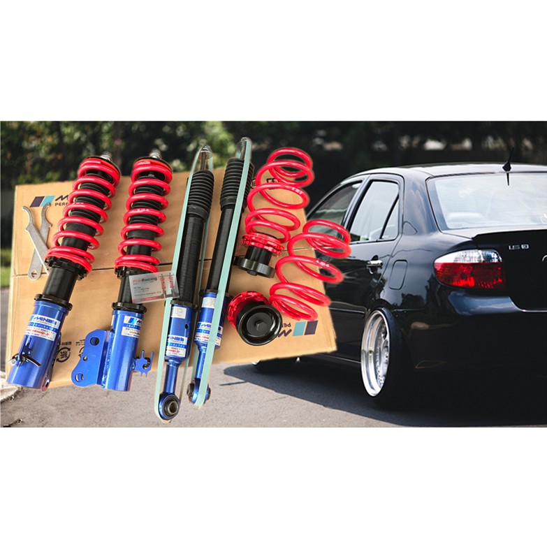 🔥 Toyota Vios NCP42 🔥 Mines Japan Adjustable Hi-Lo Spring Soft-Hard ...
