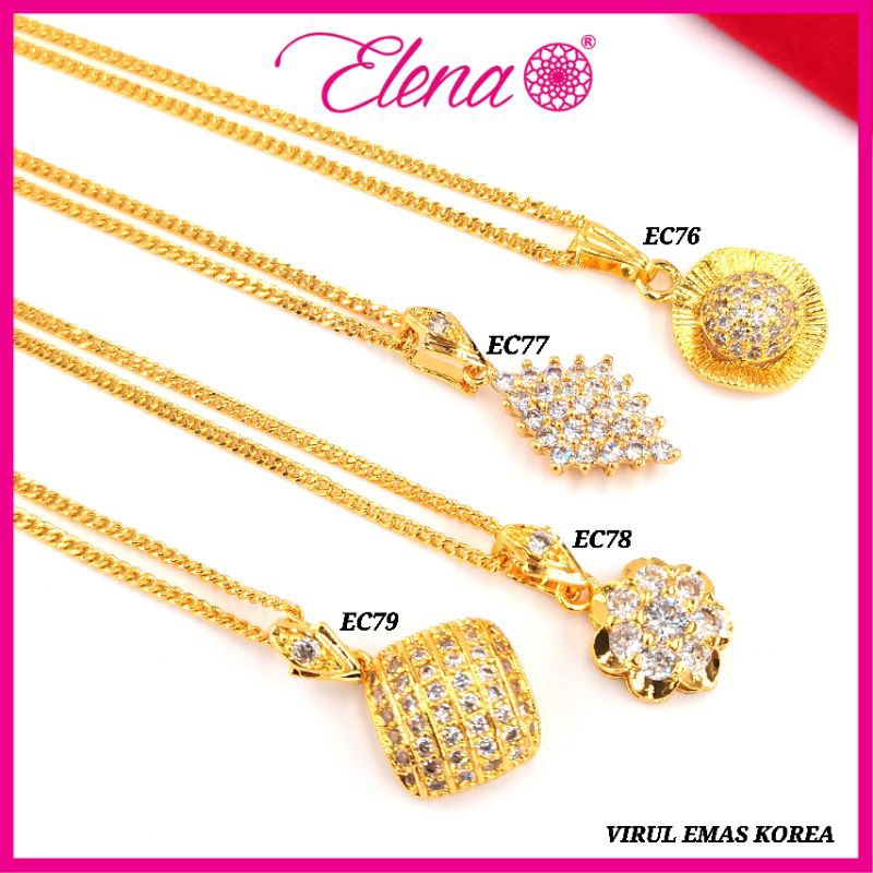 Elena Emas Korea Necklace set - Rantai Leher Set ( EC76 )( EC77 )( EC78 )( EC79 ( EB444 ...