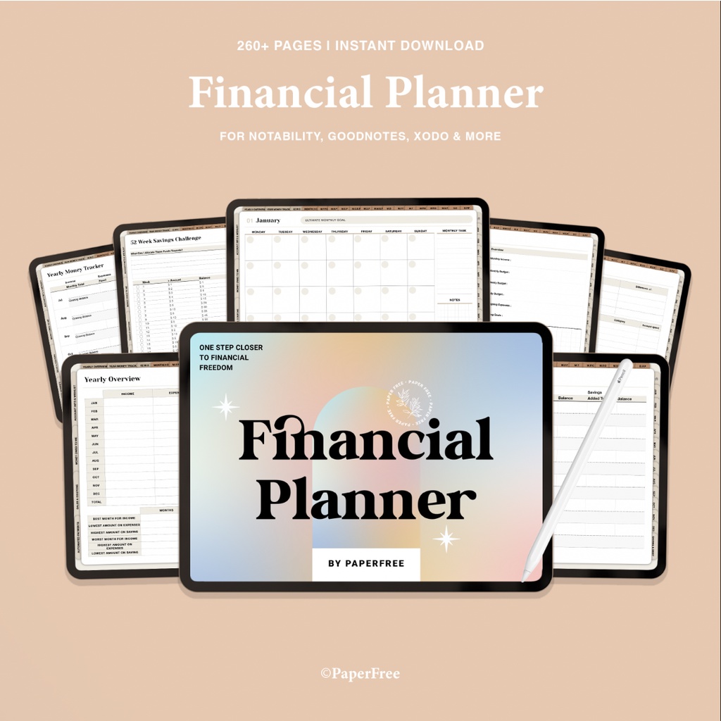 GoodNotes / Notability / Digital Financial Planner / PDF Digital ...