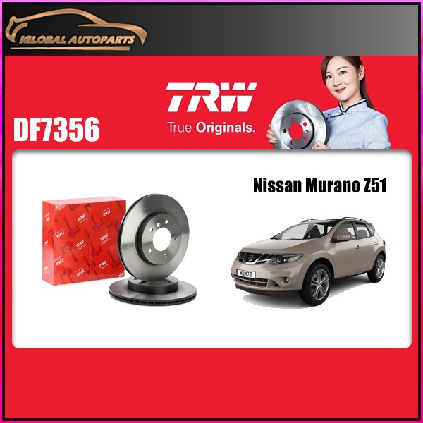 (2 pcs) TRW Disc Brake Rotor Front DF7356 for Nissan Murano [Z51 ...