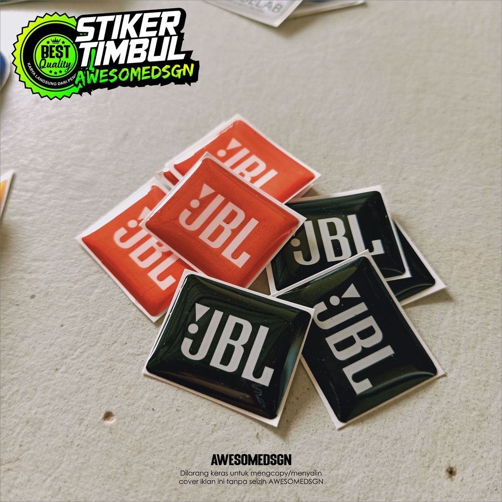 JBL 3D FLEXIBLE SOUND AUDIO embossed STICKER EMBLEM | Shopee Malaysia