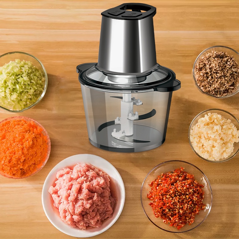3.3L Glass Mixer & Blender Food Chopper Electric Meat Grinder Food ...