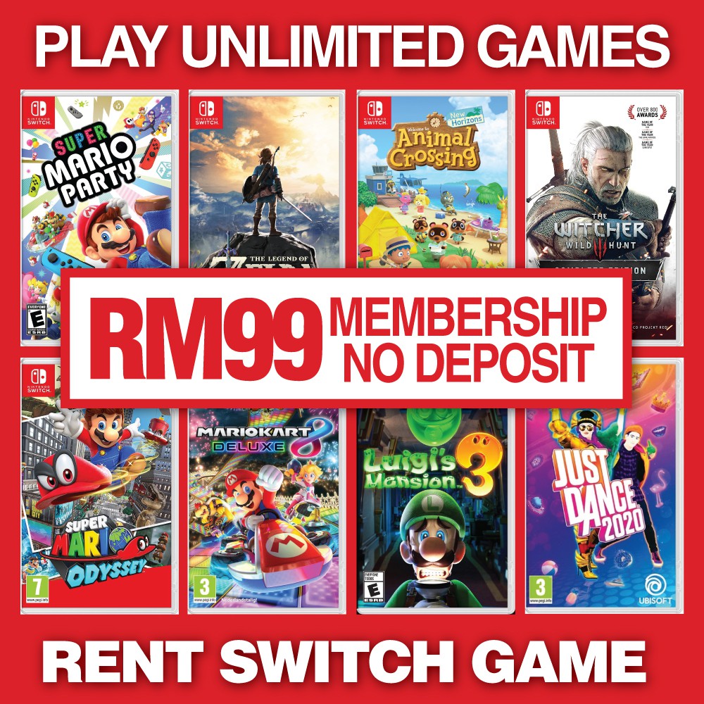 Rent Nintendo Switch Games Lifetime Membership - Animal Crossing/Zelda ...