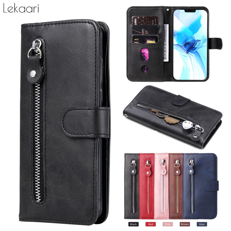 Zipper Flip Case For Xiaomi Redmi A3 13c 12c 11a Note 13 12 A1 A2 10c