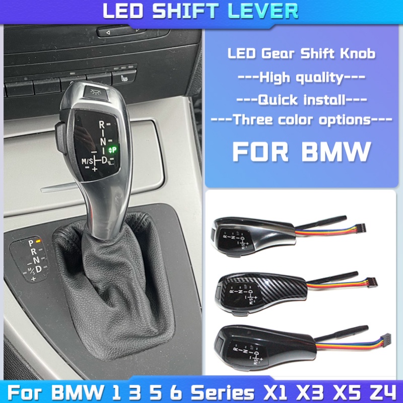 For BMW 1 3 5 6 X1 X3 X5 Z4 Series LED Gear Shift Knob E39 E53 E38 E60 ...