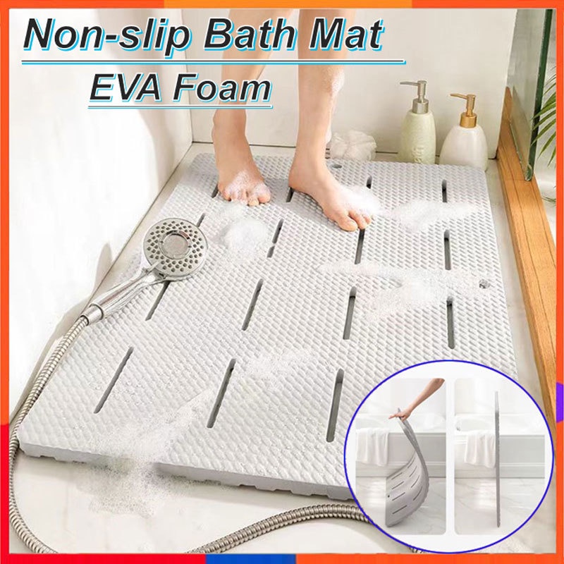 Anti Slip Bathroom Mat Afety EVA Foam Floor Mats Drainage Suction Cup ...