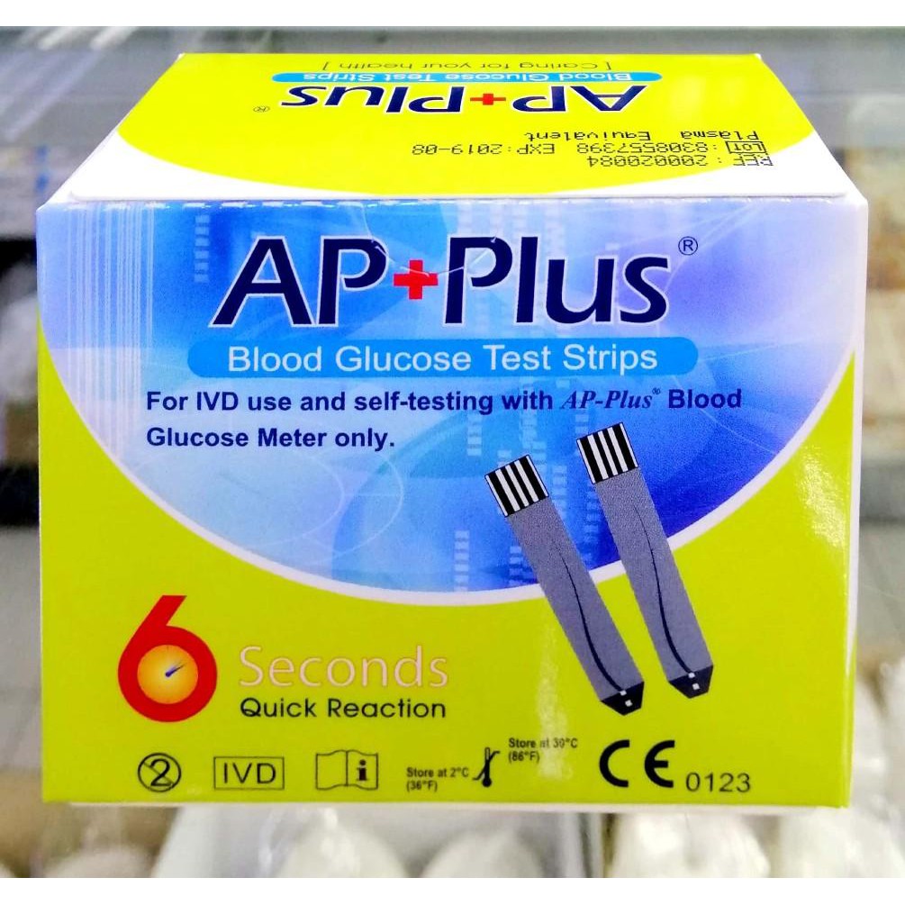 AP PLUS 2X25s BLOOD GLUCOSE TEST STRIPS | Shopee Malaysia