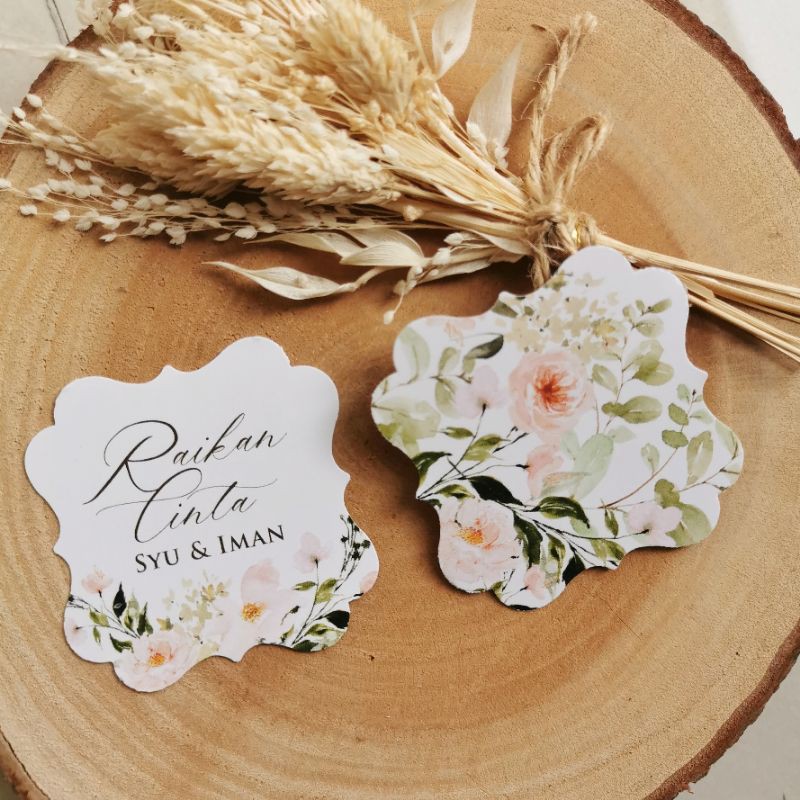 100-500pcs Customized Thank You Tag/ Hashtag/Doorgift/Label/Kahwin ...