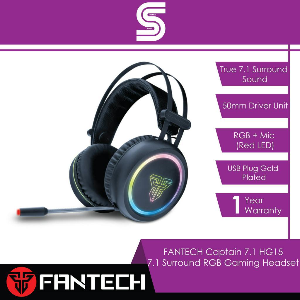 FANTECH Captain 7.1 HG15 7.1 Surround RGB Gaming Headset | Shopee Malaysia