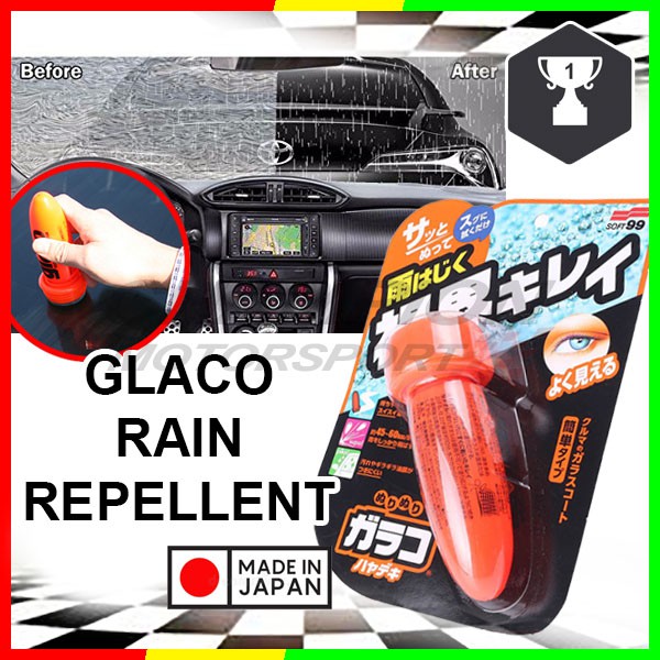 SOFT99 Glaco Roll On Car Windshield Mirror Rain Water Repellent (Made ...