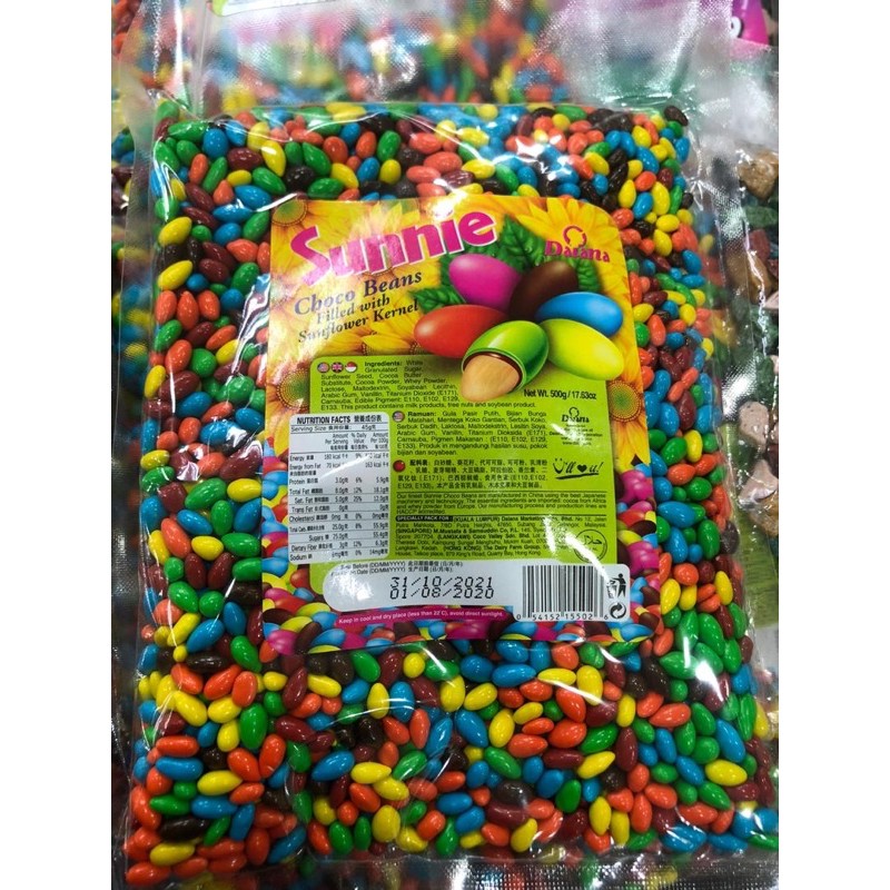 Chocolate SUNNIE Choco Beans 500g Ready stock | Shopee Malaysia