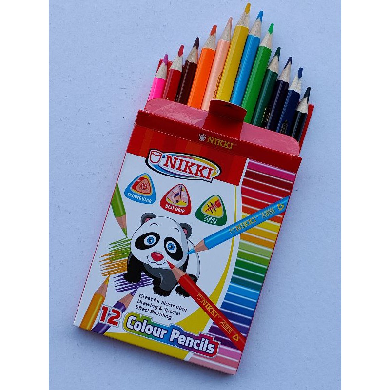 Nikki Colour Pencil Short 12 Colours | Shopee Malaysia