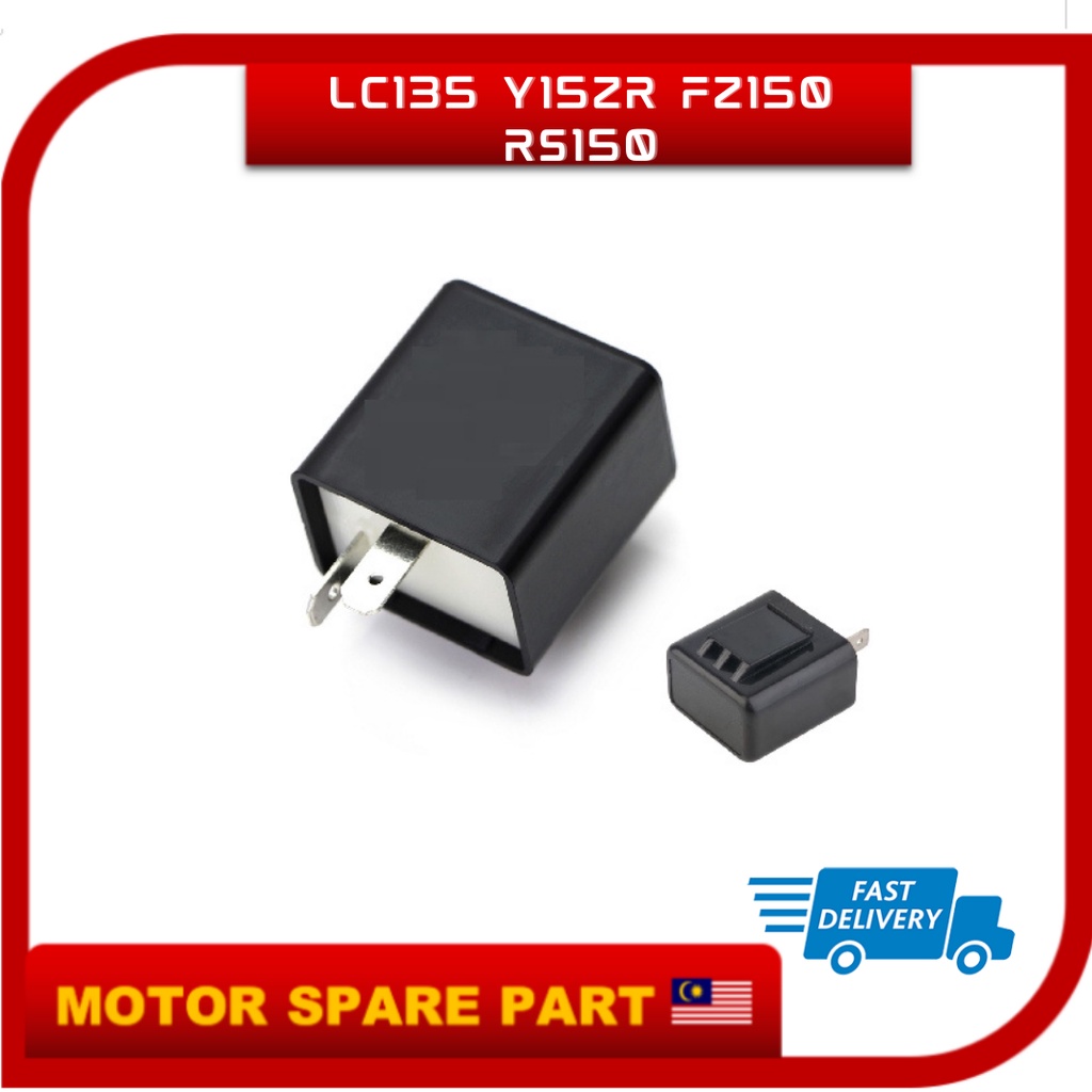 SIGNAL RELAY CONDENSER Flasher Motorcycle Light Signal Turn Indicator 2 ...