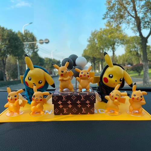 Pikachu Car Ornaments Cartoon Doll Personality Influencer Center ...