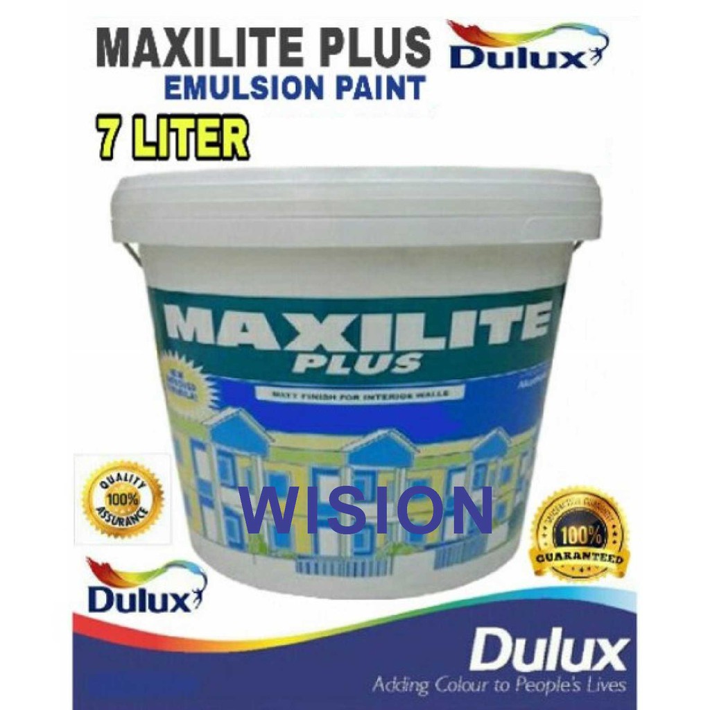 Dulux 7L ( Maxilite Plus ) COLOUR RUMAH CAT / Grey Black Green Yellow ...