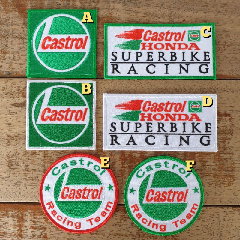 Castrol Racing embroidery patches 03 (Ready Stock). | Shopee Malaysia