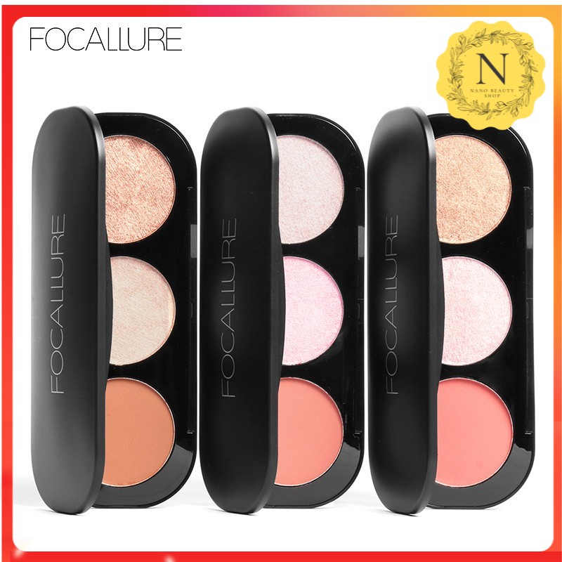 FOCALLURE Blush & Highlighter Palette - 5 Colours | Shopee Malaysia