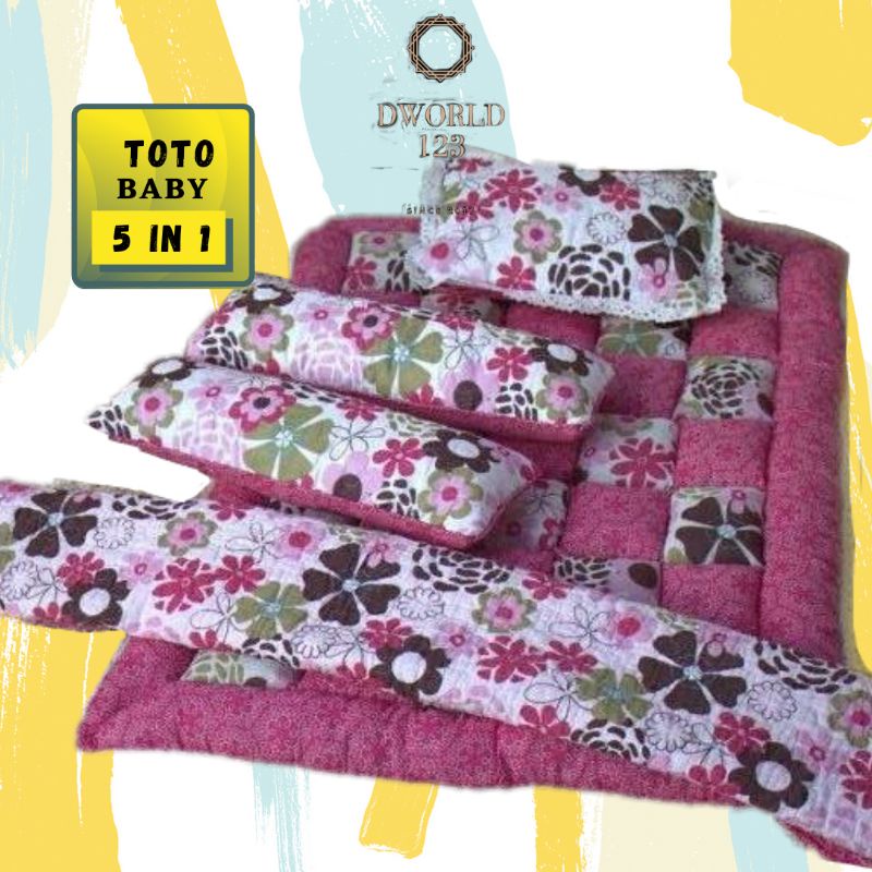 TOTO BABY 5IN1(100% COTTON)// BABY SLEEPING TOTO BED RAEDY STOCK ...