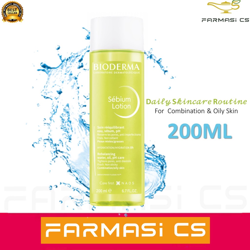BIODERMA Sebium Lotion 8 Hour Hydration 200ml EXP:02/2025 [GREEN ...