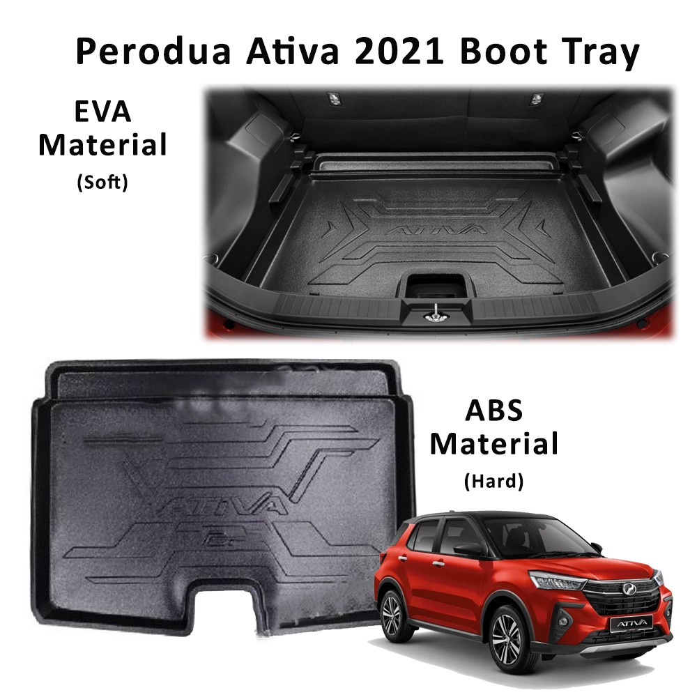 Perodua Ativa 2021 Rear Boot Tray Trunk Tray EVA Material ABS Material ...