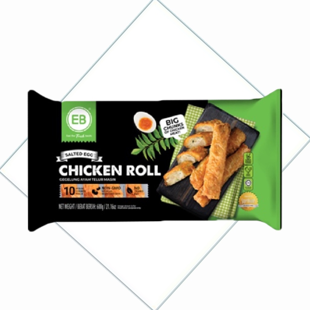 EB CHICKEN ROLL SALTED EGG (10PCS) (600G) 鸡肉卷 (咸蛋) | Shopee Malaysia