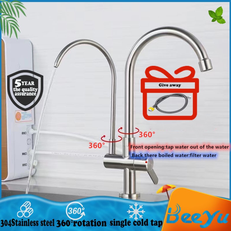 Sus 304 Stainless Steel Kitchen Faucet Pillar Pillar Filter Sink Tap ...