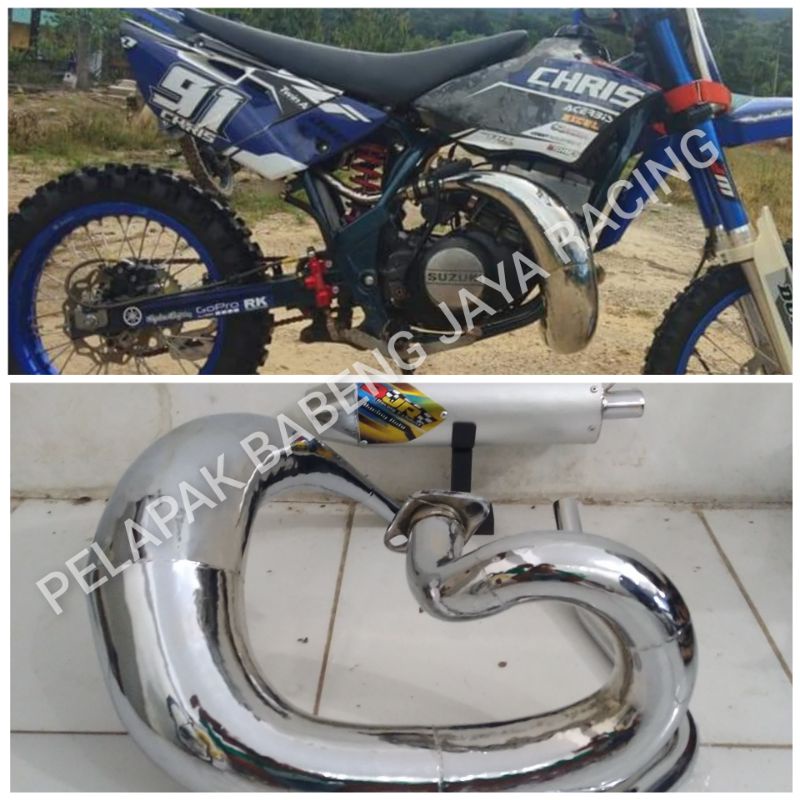 Exhaust suzuki rg150 rgr 150 txr 150 TXR 150 RGV 150 shrimp trail gtx ...