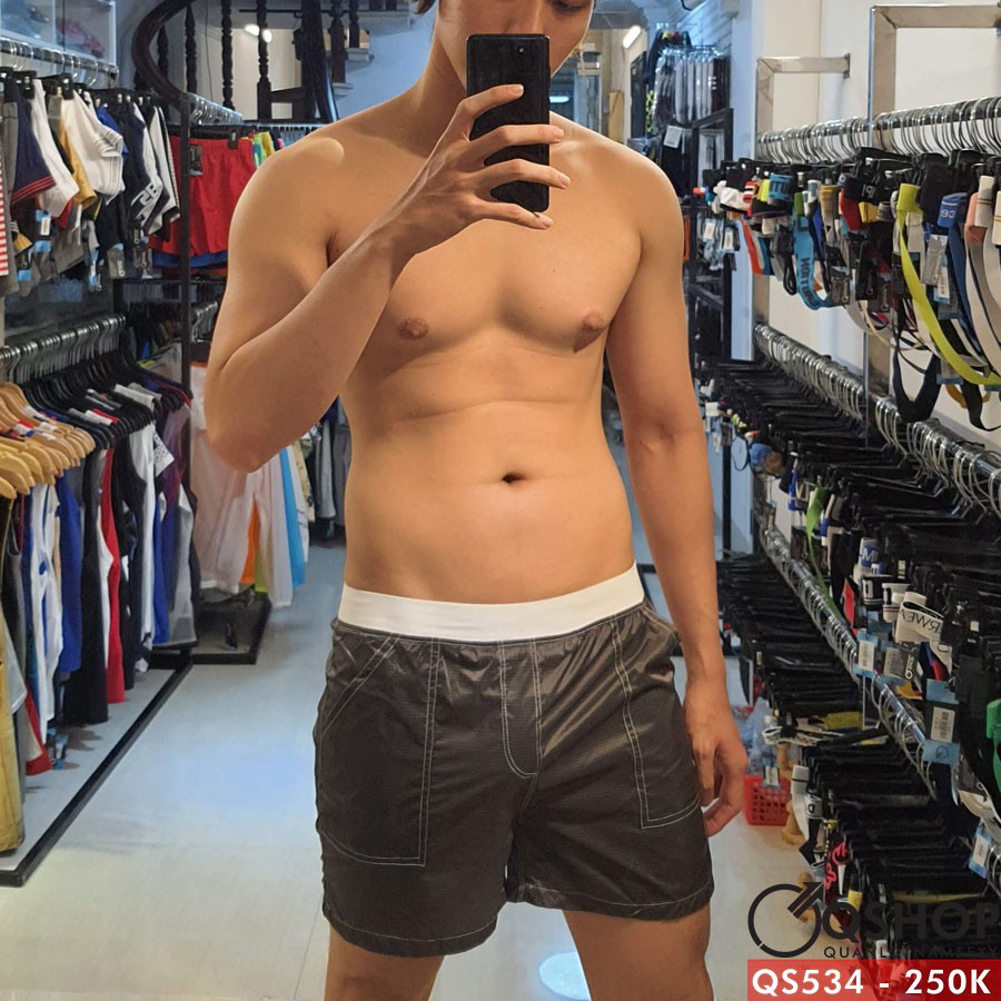 QSHOP QS534 sexy see-through ultra-thin beach swimming shorts | Shopee Malaysia