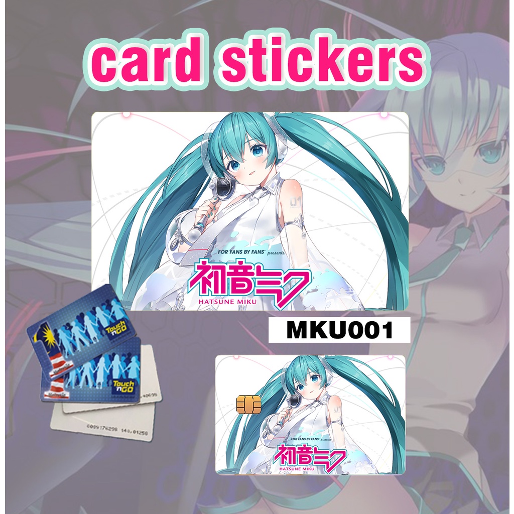 HATSUNE MIKU CARD STICKER - VOCALOID MIKU - MIKU STICKER - CARD STICKER ...