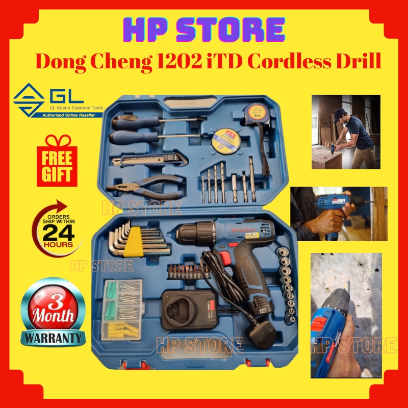 DongCheng Impact Cordless Driver Drill DCJZ1202iTD/DCJZ1202E 10.8V ...
