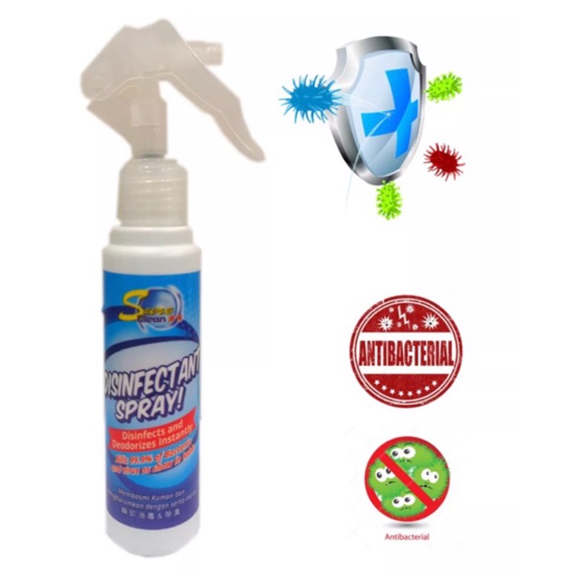 Sure clean Disinfectant Spray 100ml 多功能环保清洁剂环保消毒杀菌 | Shopee Malaysia