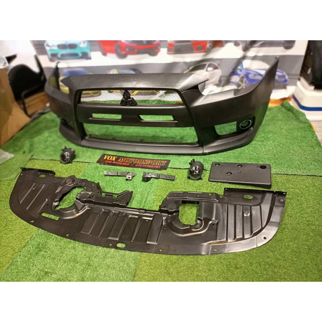 1 mitsubishi lancer gt gte inspira pp front bumper depan evo x v1 fit ...