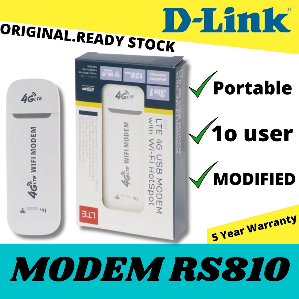 {D-LInk} Wifi Modem4G Modem Router RS810 Unlocked Bypass Unlimited ...