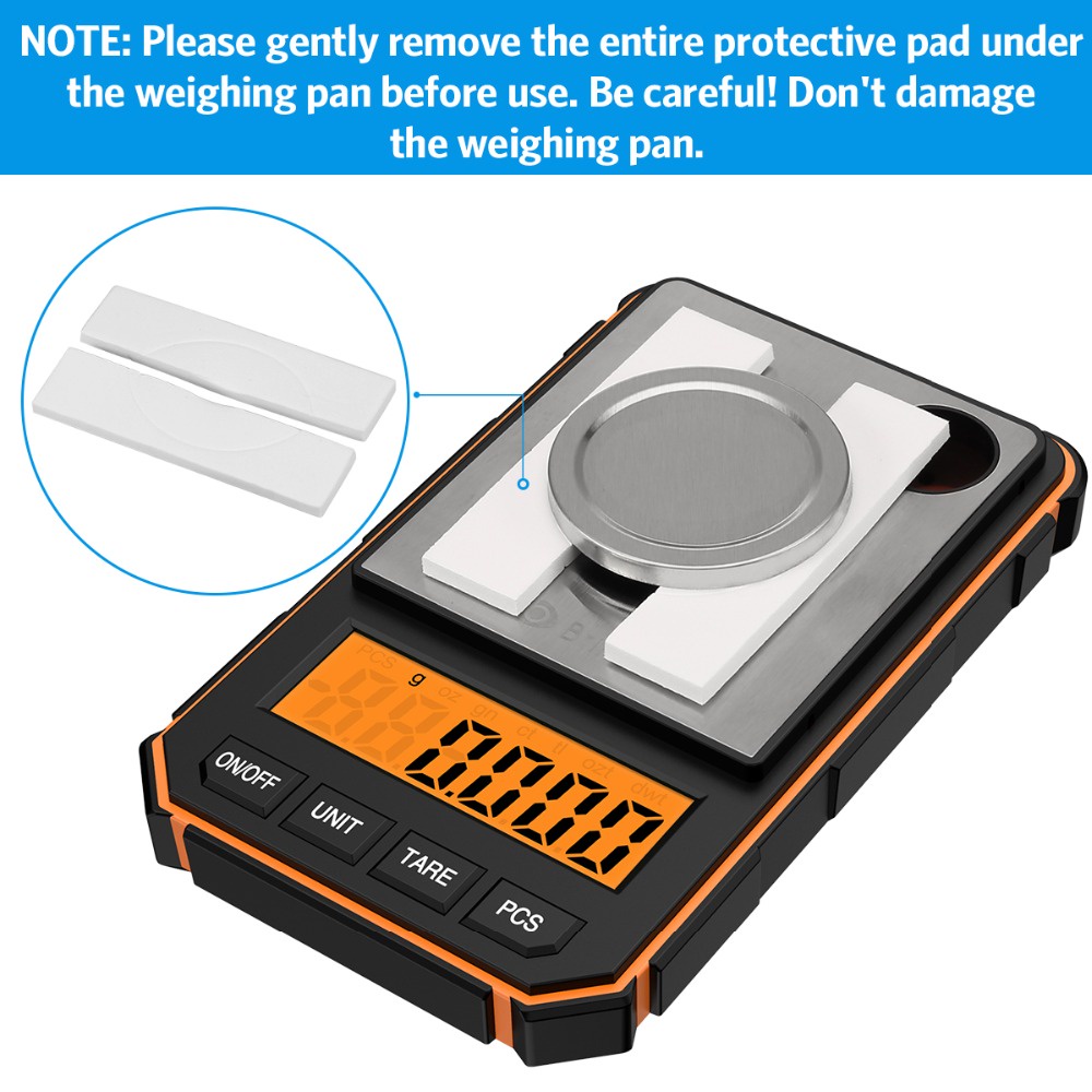 0.001g Electronic Digital Scale Portable Mini Scale Precision ...