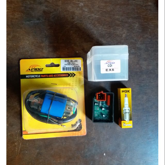 BODY COIL/CDI UNIT/PLUG RACING SET(NO CUT) EX5/KRISS100/CT100 | Shopee ...