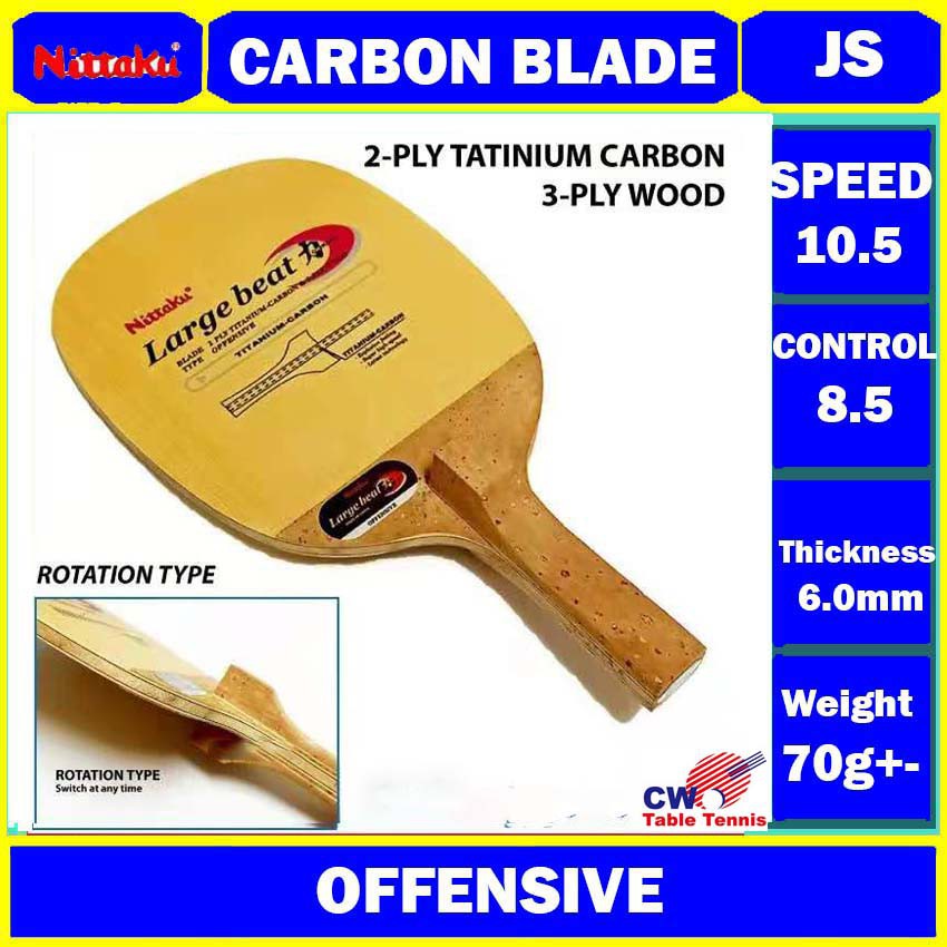 Nittaku Large Beat Chikara JPEN table tennis blade RotationType ...