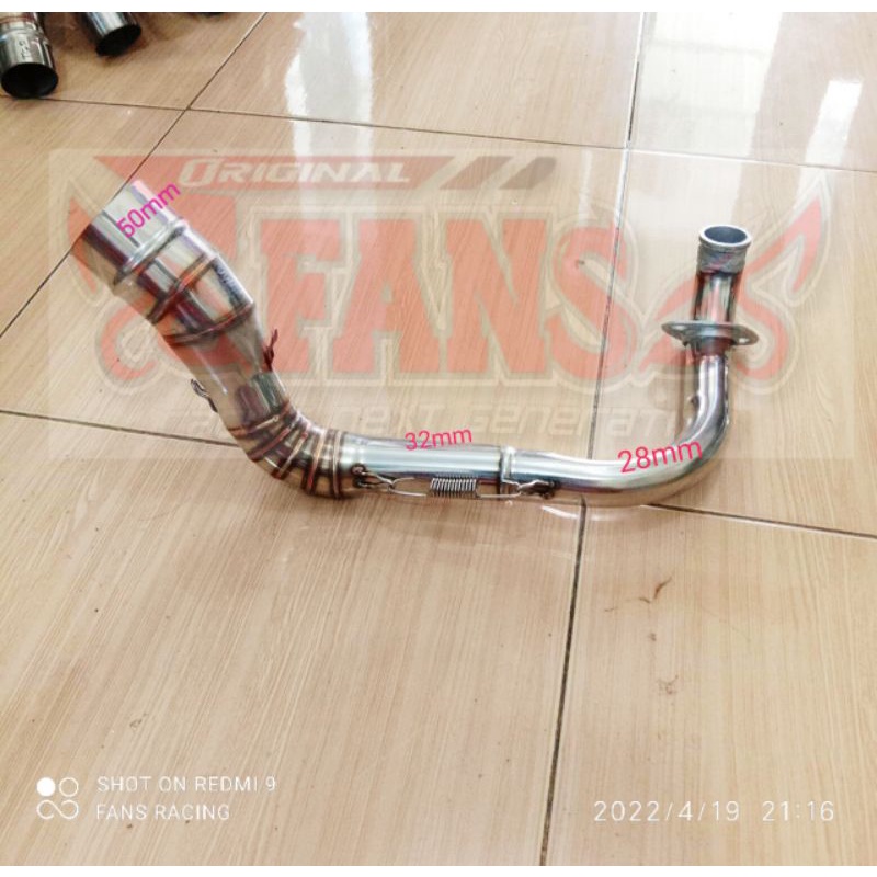 UNIVERSAL FANS RACING PIPE HONDA ICON / BEAT/BEAT F. I/ZOOMREX SCOOPY ...