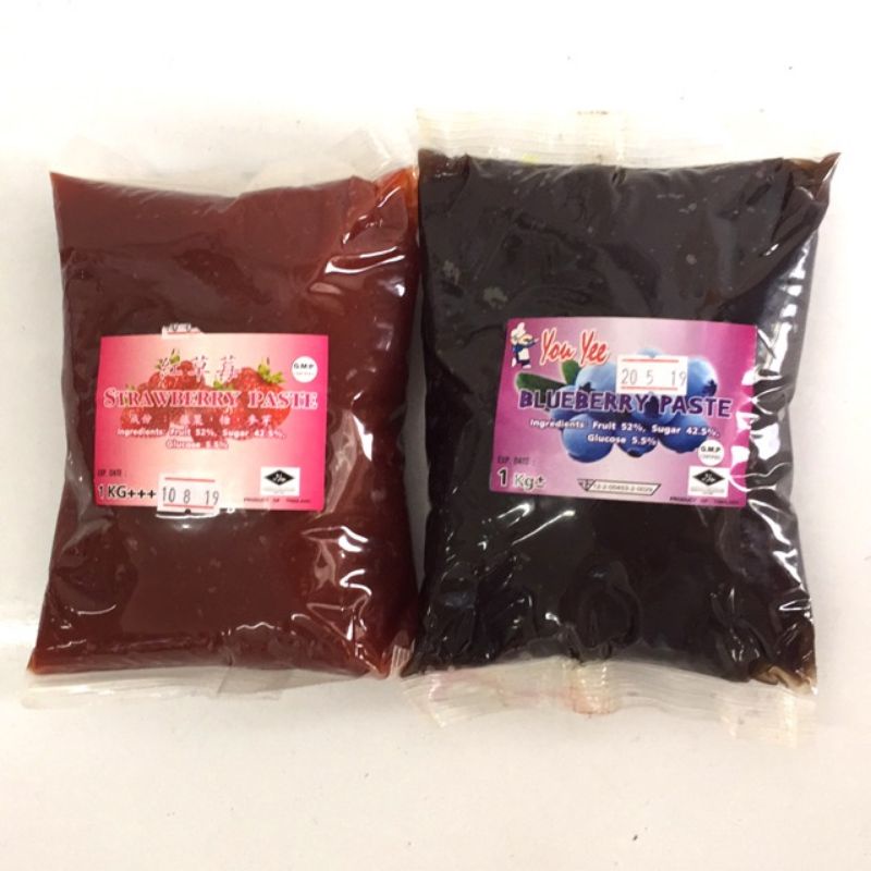 Strawberry Paste & Blueberry Paste 1 kg | Shopee Malaysia