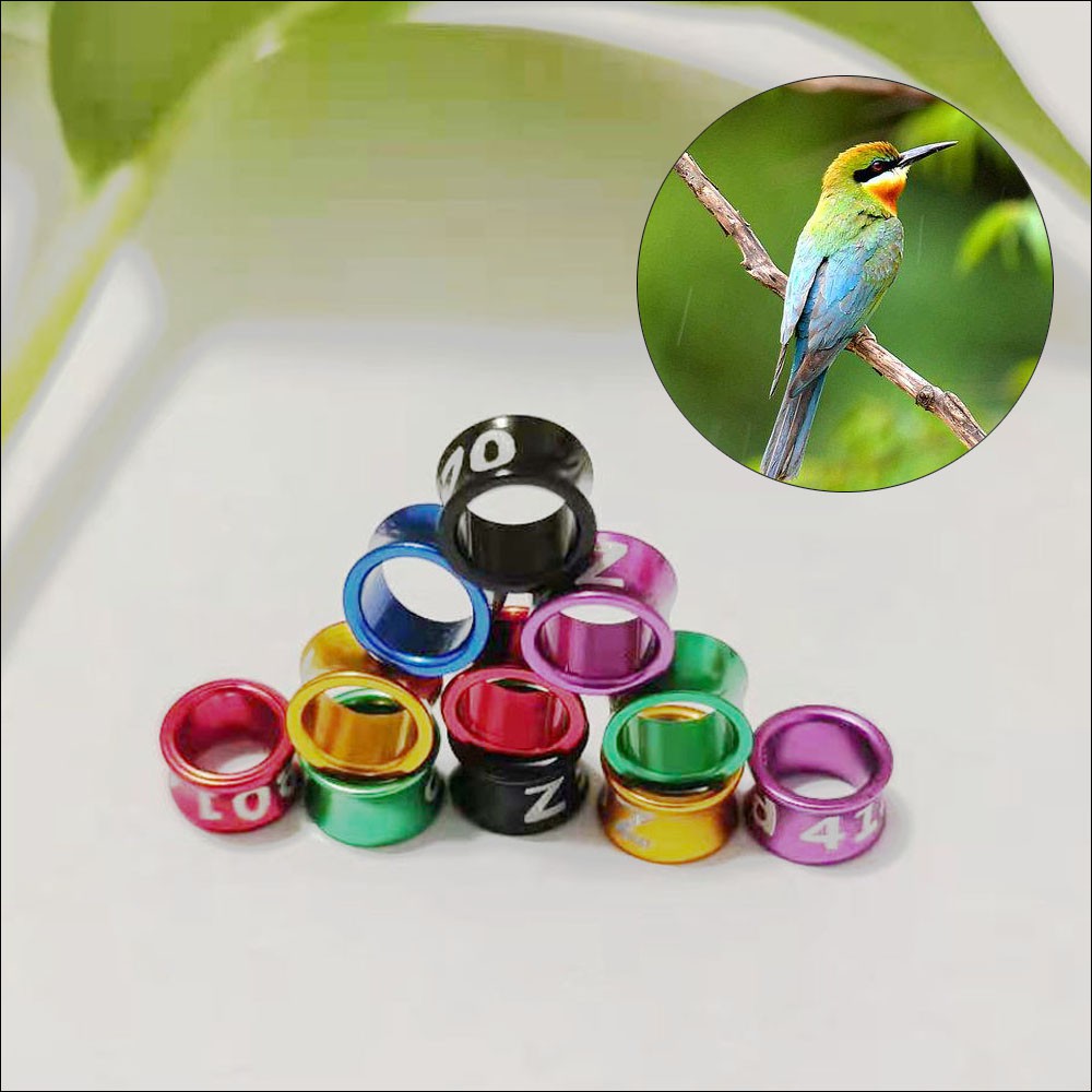 10 pcs African lovebirds Foot ring 4/5/3/6/7/8mm Budgerigar Cockatiel ...