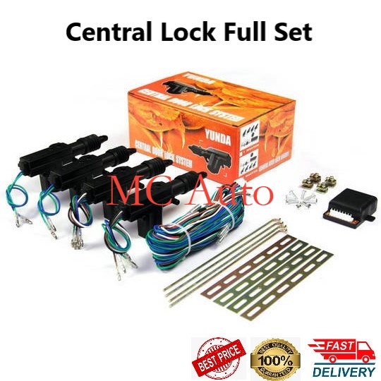 Car Automatic Power Central Door Lock Locking System Actuator 4 door ...