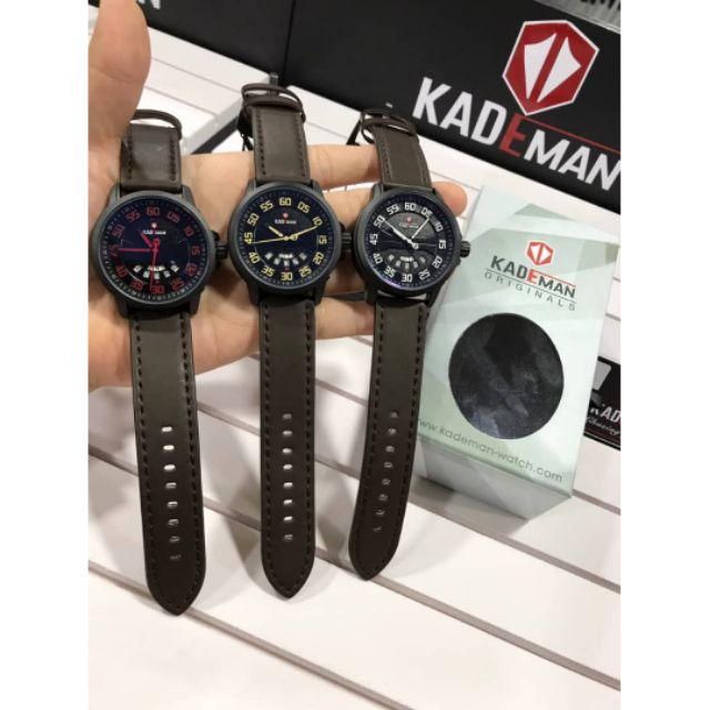 MeN Watch KADEMAN ORIGINAL CHOCO (Red/Yellow/White) | Shopee Malaysia