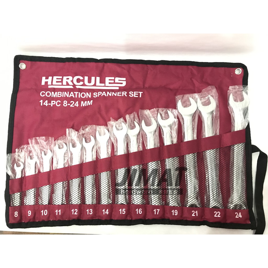 Original Hercules Spanner Spanar Set Wrench Tools Car Repair 8-24mm 14 ...