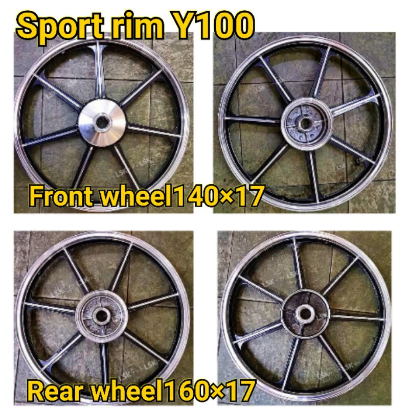 Sport rim Y100 ( front + rear 1 set ) | Shopee Malaysia